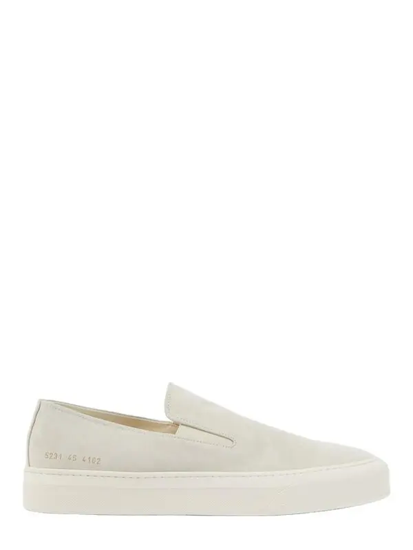 COMMON PROJECTS Suede Slip-on Sneakers - Beige