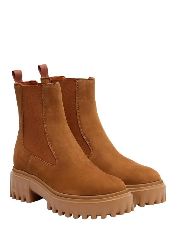 Hogan H700 Suede Chelsea Boots - Brown