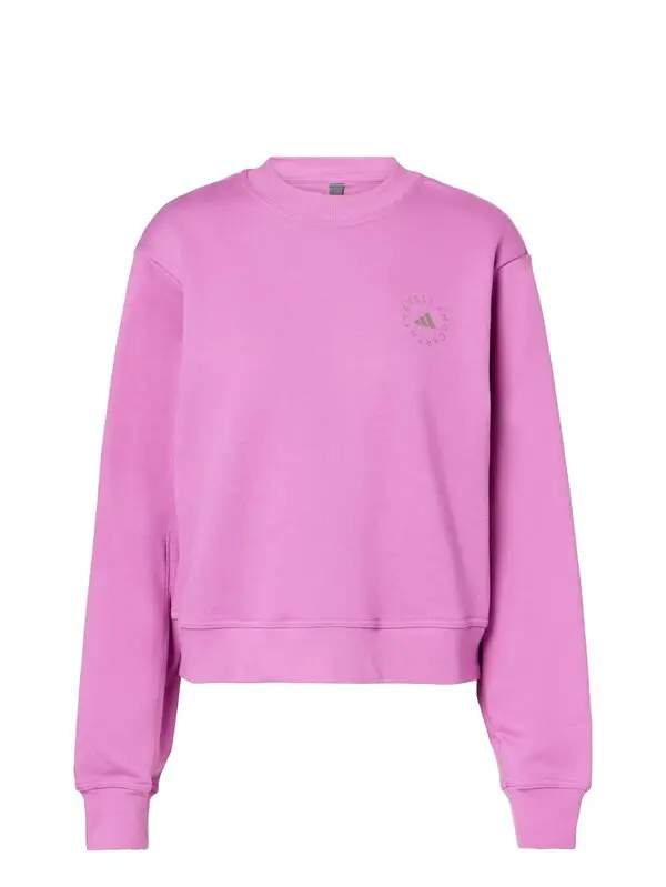 Adidas By Stella McCartney Logo Cotton Sweatshirt - Pink