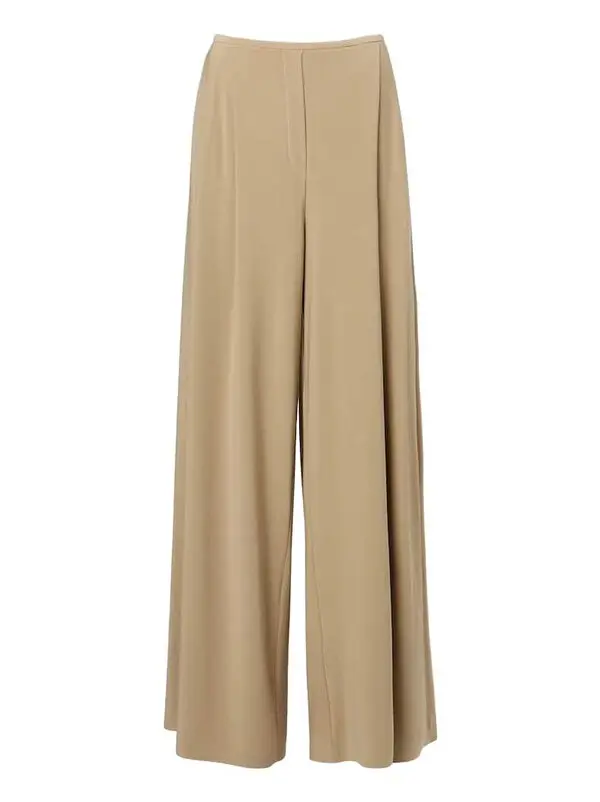 Norma Kamali Pleated Wide-leg Pants - Beige