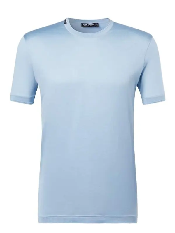 Dolce & Gabbana Silk T-shirt - Blue