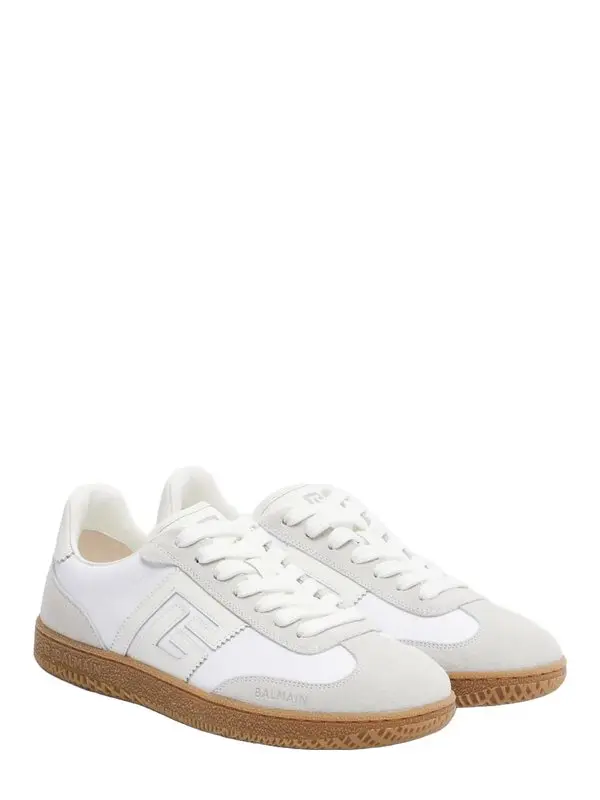 Balmain Swan Suede Sneakers - Grey