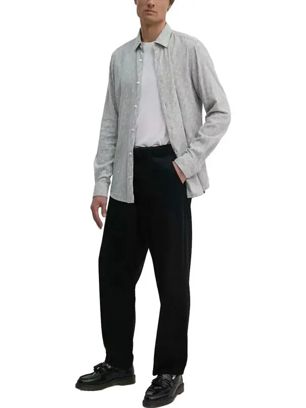 JOOP! Patterned Long-sleeved Shirt - Grey