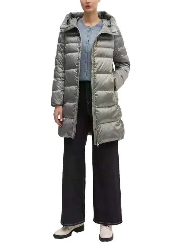 Geox Quilted Hooded Jacket - Grey