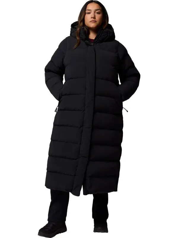 Columbia Amaze Puff™ Long Hooded Jacket Plus Size - Black