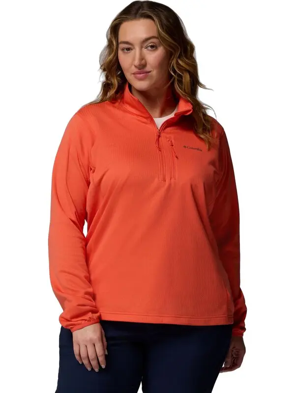 Columbia Essential Hike™ Grid Fleece Half Zip Jacket Plus Size - Zing