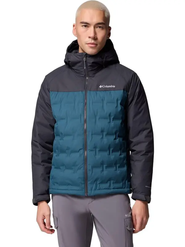 Columbia Grand Trek™ Iii Down Hooded Jacket - Everblue, Shark