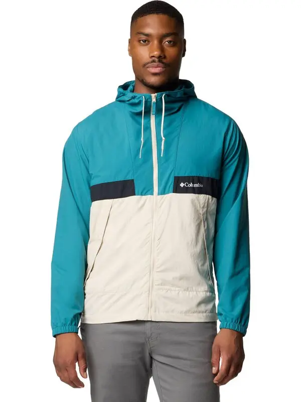 Columbia Spire Valley™ Hooded Windbreaker - River Blue, Dark Stone, Black