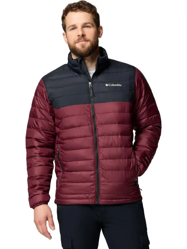 Columbia Padded Jacket - Rich Wine, Black