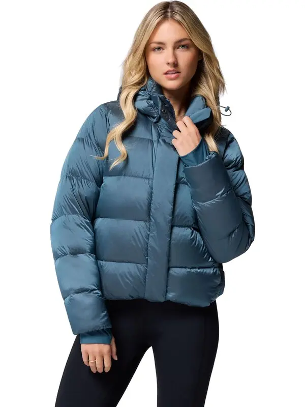 Columbia Amaze Puff™ Hooded Jacket - Everblue High Shine