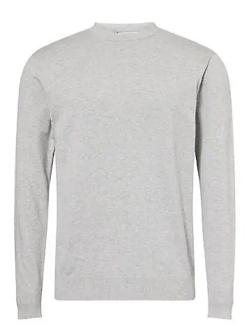 ARNE Crewneck Long-sleeve Knitted Jumper - Marl Grey