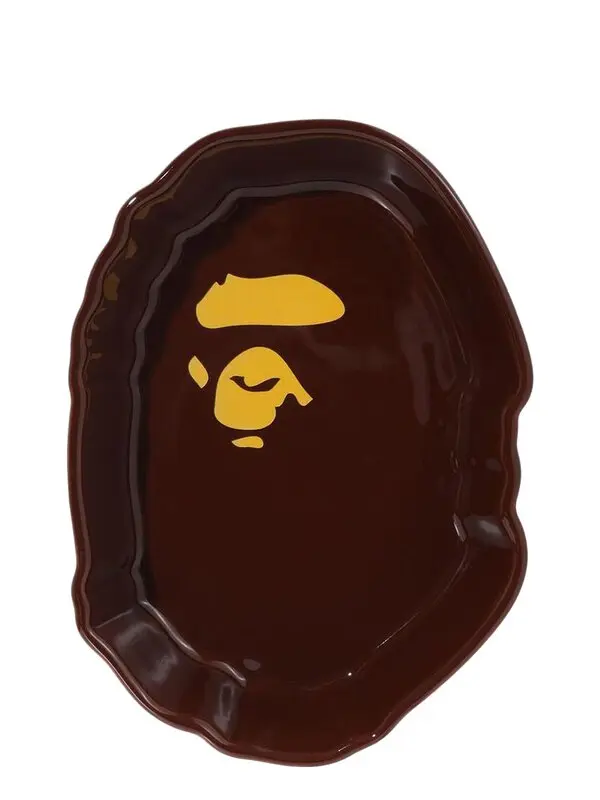 A BATHING APE Ape Head Tray - Brown