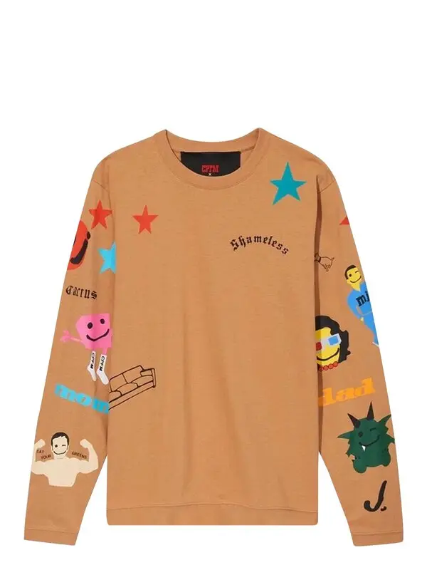 CACTUS PLANT FLEA MARKET X Marc Jacobs Tattoo Long-sleeve Tee - Tan