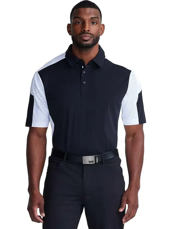 PXG Comfort Fit Side Logo Polo - Black
