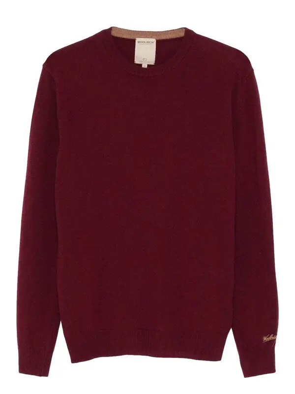 Woolrich Wool Crew Neck Sweater - Red