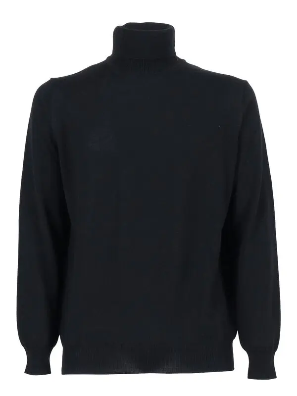 KANGRA High Neck Turtleneck - Black