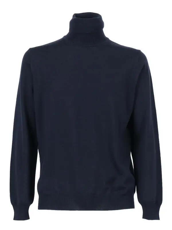 KANGRA High Neck Turtleneck - Blue