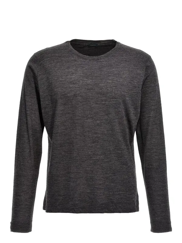 ZANONE Crewneck Wool Sweater - Gray