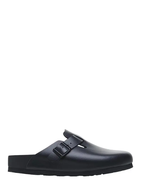 BIRKENSTOCK Boston Leather Clogs - Black