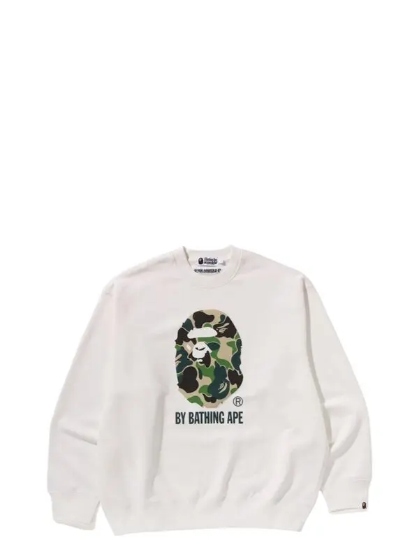 BAPE Ape Head Relax Fit Crewneck Sweatshirt - Ivory
