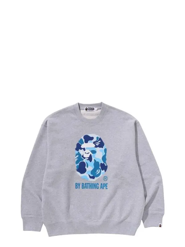 BAPE Abc Camo Ape Head Relax Fit Crewneck Sweatshirt - Gray