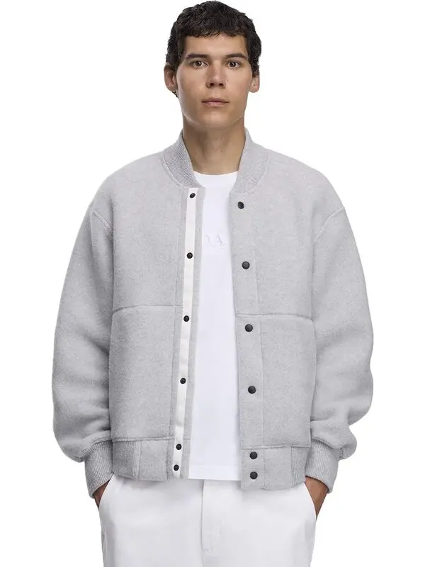 Canada Goose Hudson Fleece Bomber Jacket - Silverbirch Heather