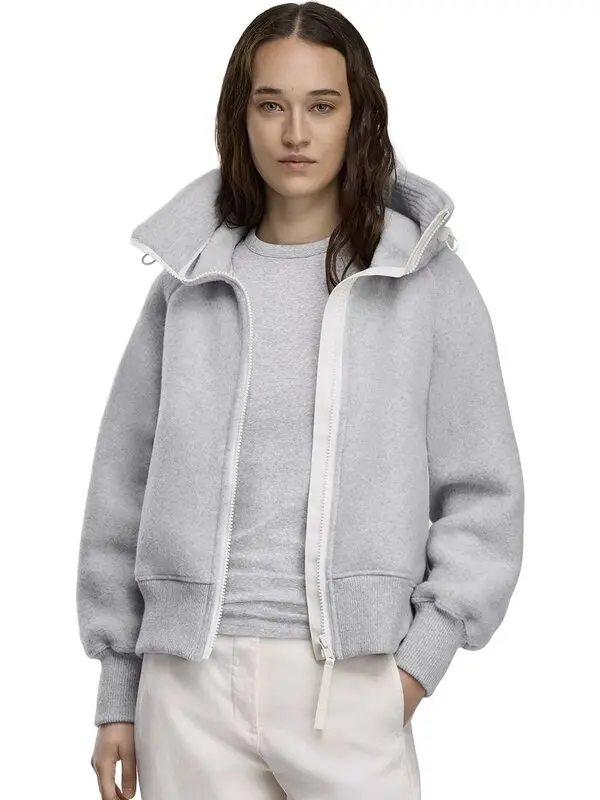 Canada Goose Chilliwack Fleece Bomber White Label - Silverbirch Heather