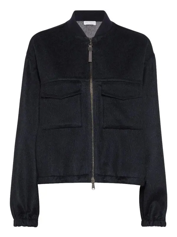 Brunello Cucinelli Hand-crafted Bomber Jacket - Night