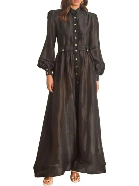 AQUA BLU AUSTRALIA Tiana Maxi Dress - Black