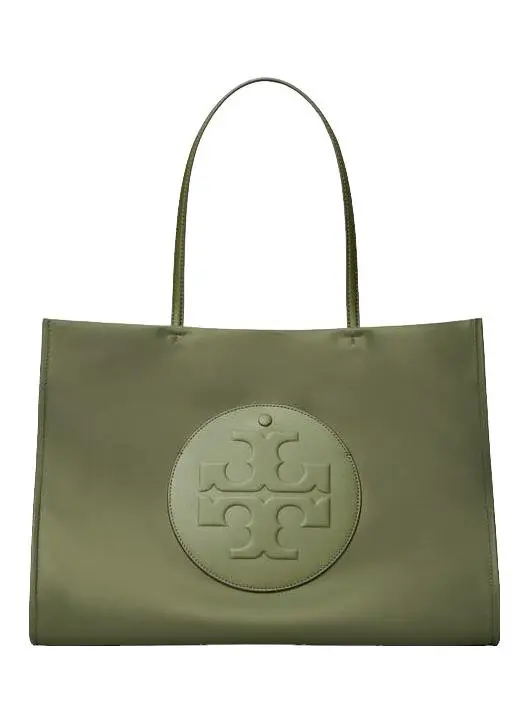 Tory Burch Ella Recycled Nylon Tote - Olive Green