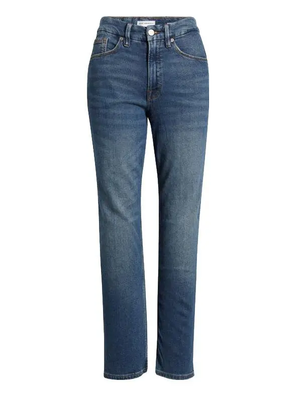 Good American High-waist Straight-leg Jeans - Indigo1082