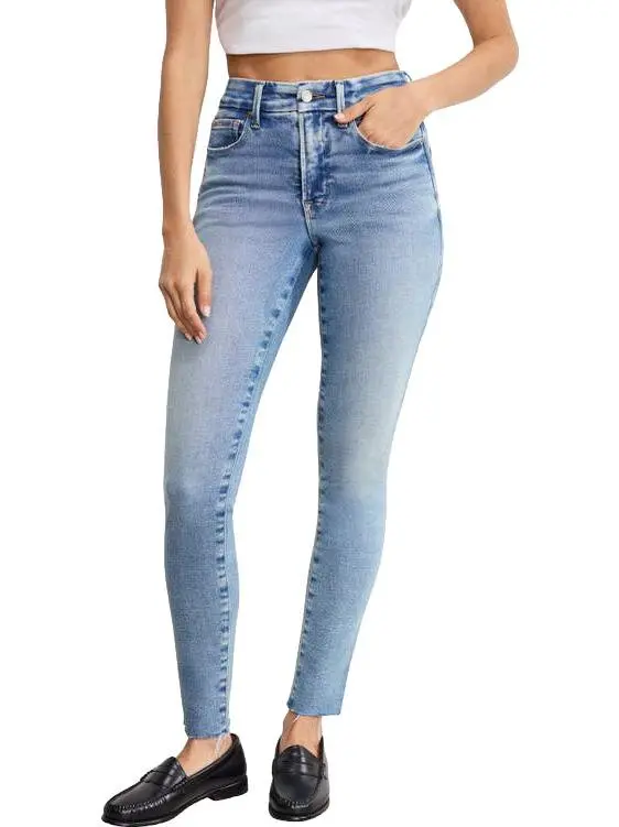 Good American Soft Tech Skinny Jeans - Indigo1076
