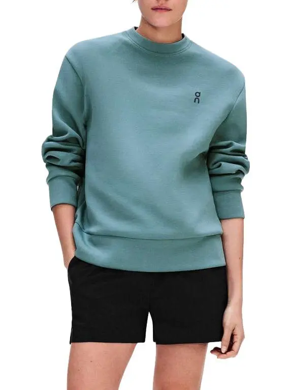 On Focus Tech Crewneck Sweatshirt - Agave