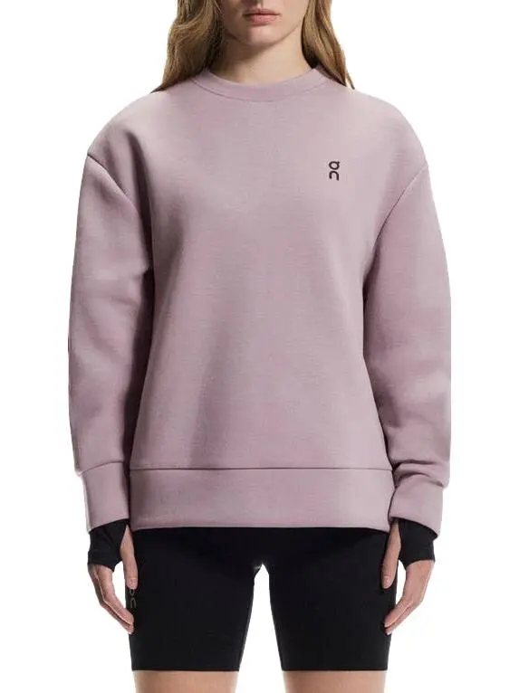 On Focus Tech Crewneck Sweatshirt - Heron