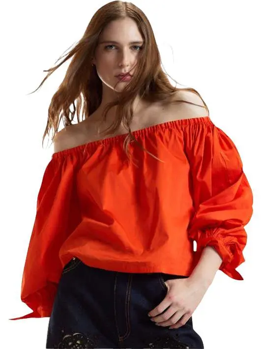 Cynthia Rowley The Bunny Blouse - Red