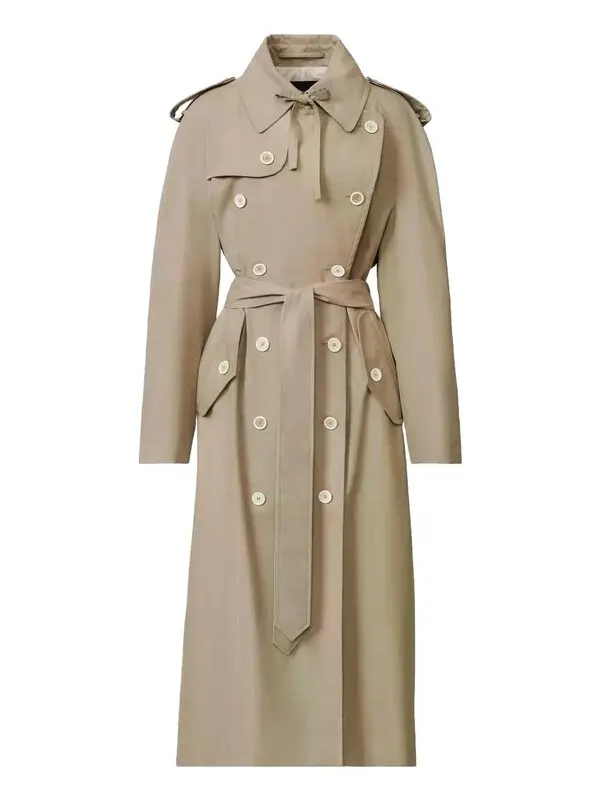 Fabiana Filippi Pleated-back Belted Trench Coat - Neutrals