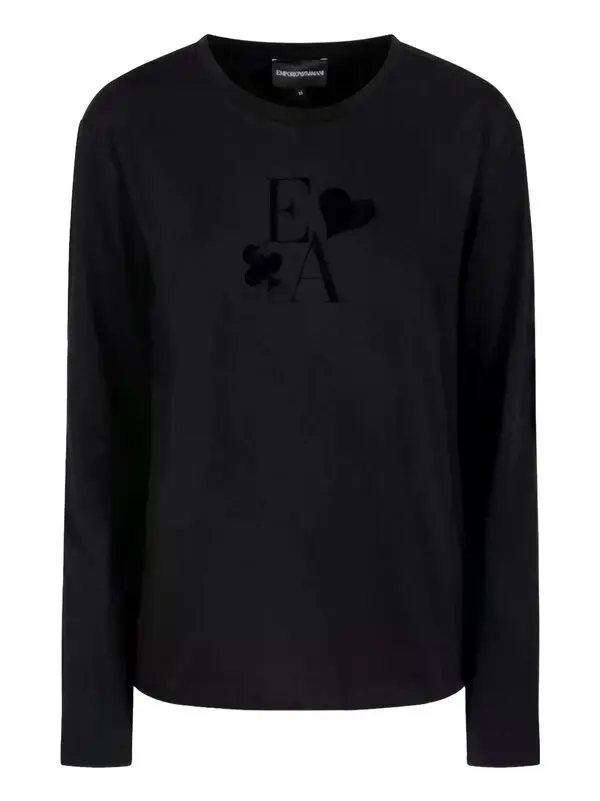 Emporio Armani Logo-appliqué T-shirt - Black