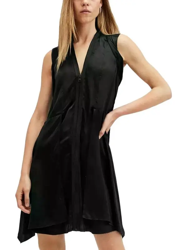 ALLSAINTS Jayda V-neck Mini Dress - Black