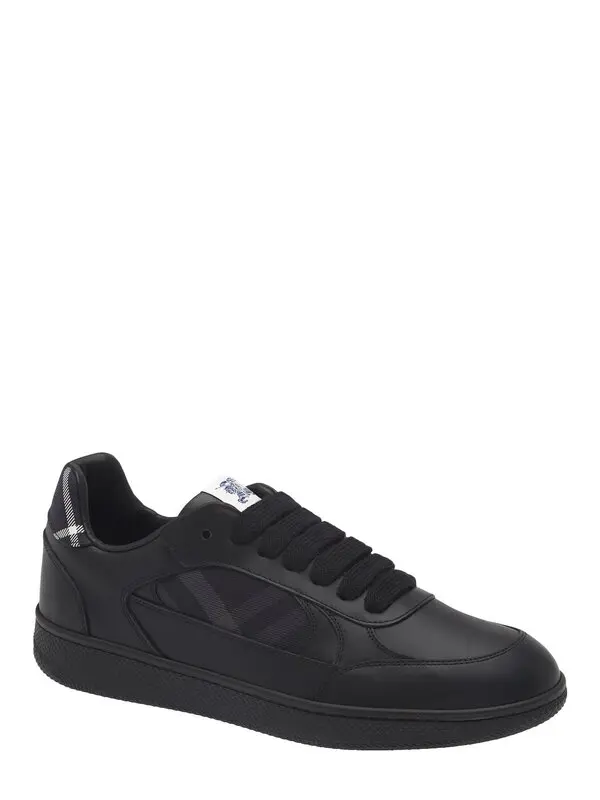 Burberry Terrace Check Sneakers - Black/storm Blue Che
