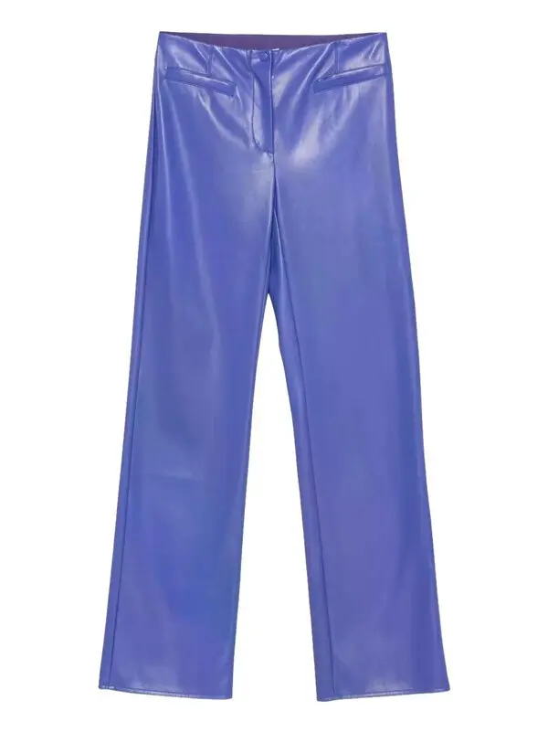 Patrizia Pepe Low-waisted Flared Trousers - Blue