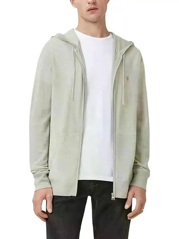 ALLSAINTS Hooded Zip-up Sweater - Neutrals