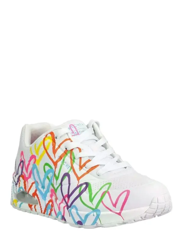 Sketchers X Jgoldcrown Uno Highlight Love Lace-up Sneakers - White