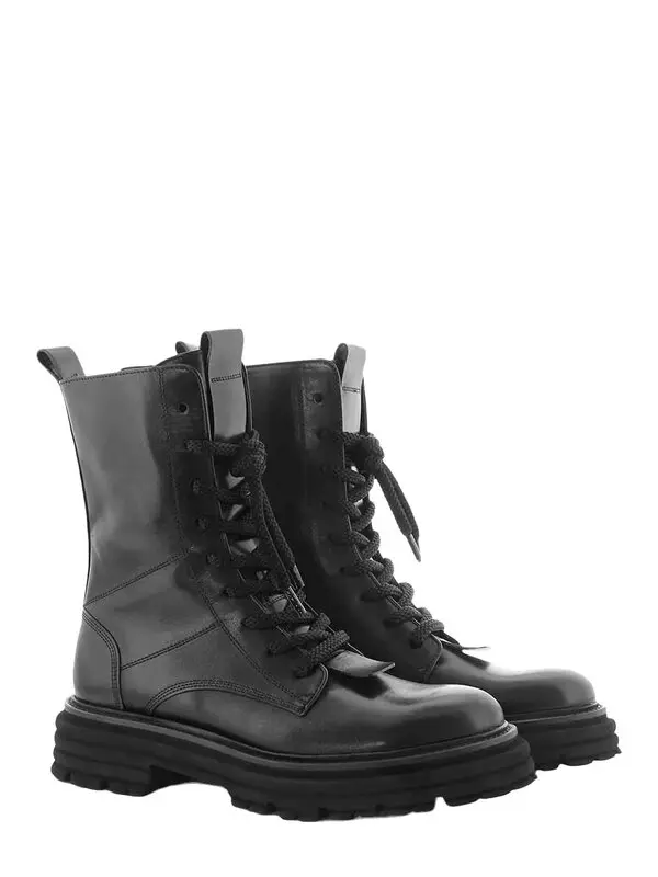KENNEL&SCHMENGER Master Lace-up Combat Boots - Black