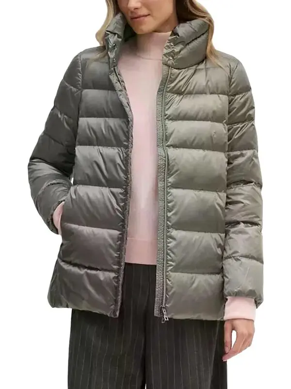 Geox Quilted High-neck Jacket - Grey