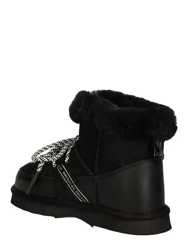 EMU AUSTRALIA Lace-up Shearling Boots - Black
