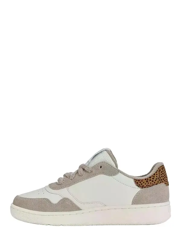 K-Swiss Suede-panelled Leopard-print Sneakers - Neutrals