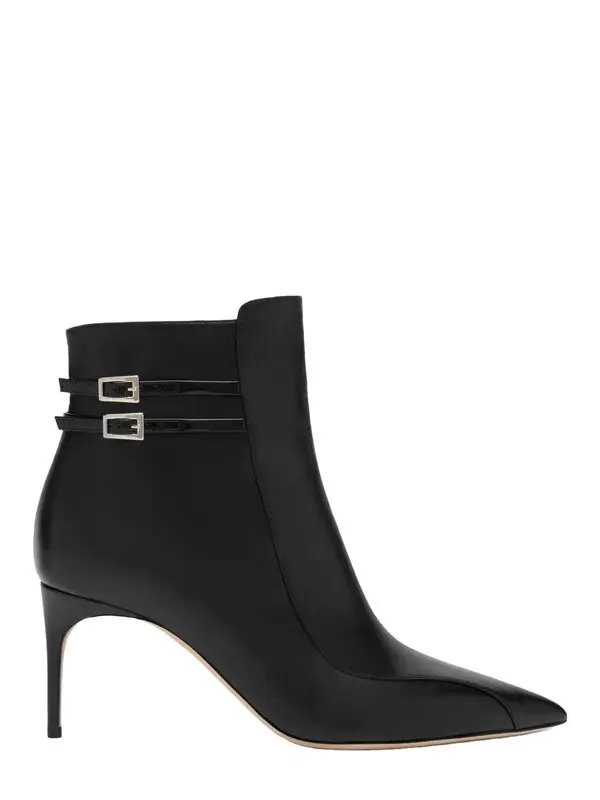 MALONE SOULIERS 70mm Giordana Double-buckle Ankle Boots - Black