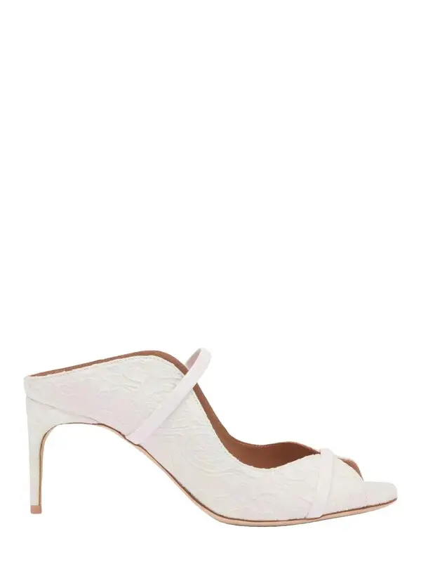 MALONE SOULIERS 70mm Noah Lace-detail Heeled Sandals - White