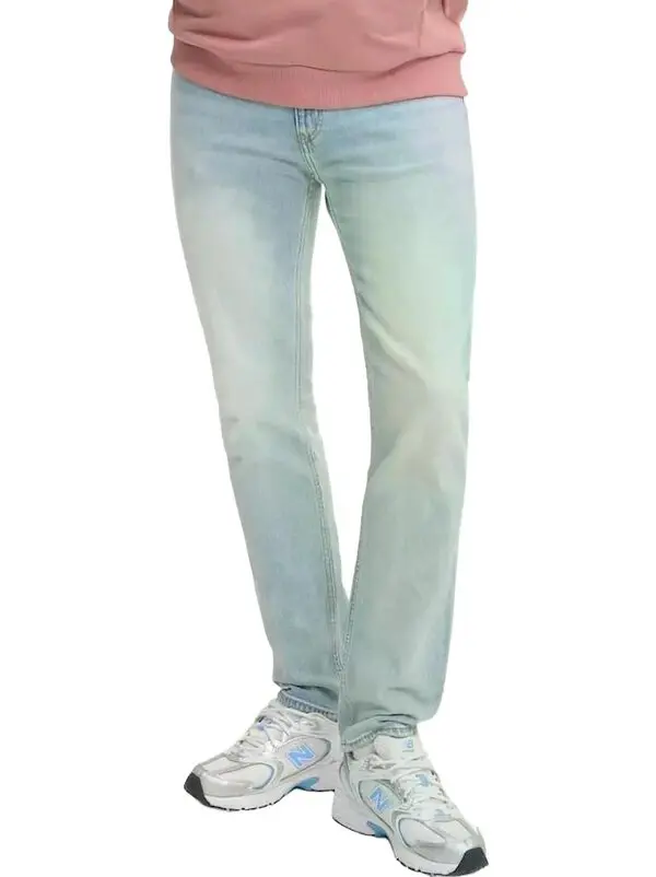 Hugo Boss Light-wash Straight Leg Jeans - Blue