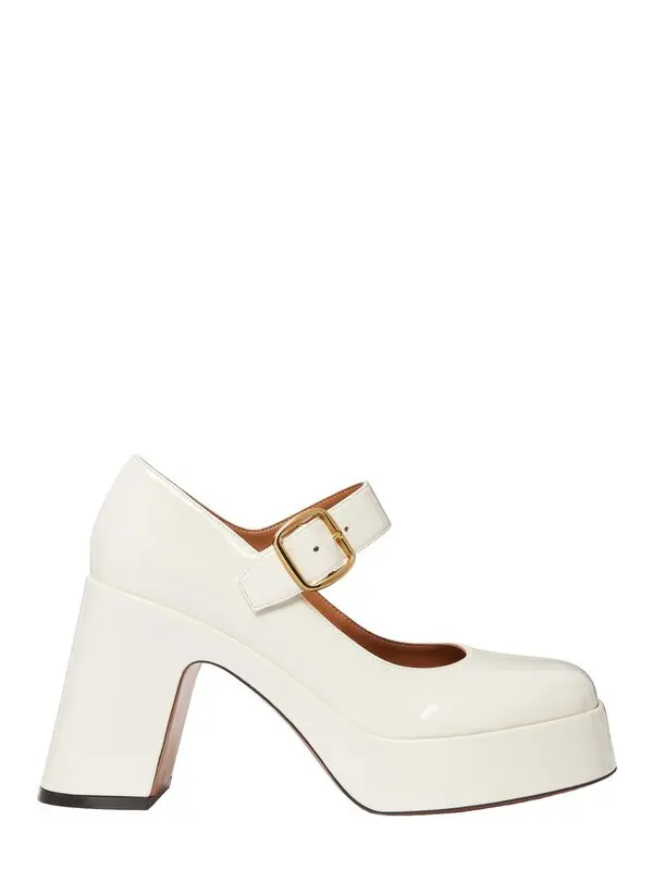 Stella McCartney Heeled Mary Janes - Ivory